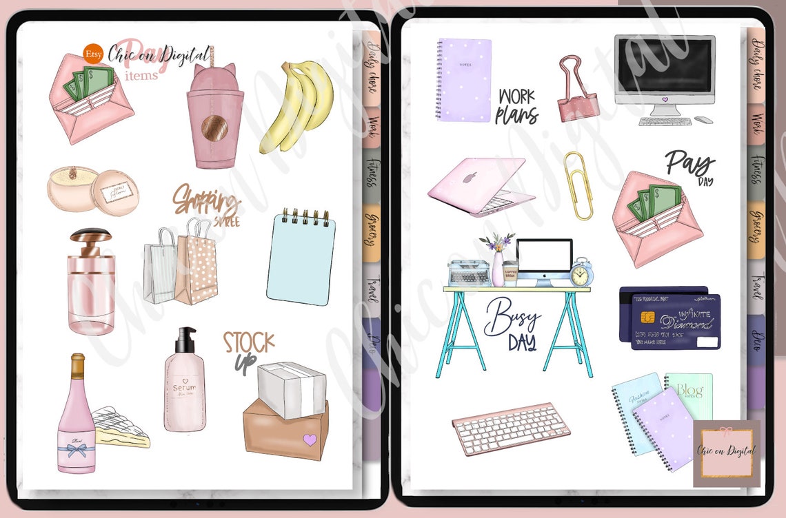 Starter Digital Sticker Kit DAILY PLANNING GOODNOTES - Etsy