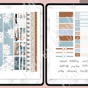 BOHO Home DIGITAL Planner STICKERS, Tropical Leave Goodnotes, Home ...