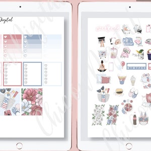 JULY MONTHLY KIT Digital Stickers, July 4th Goodnotes Stickers, Onenote ...