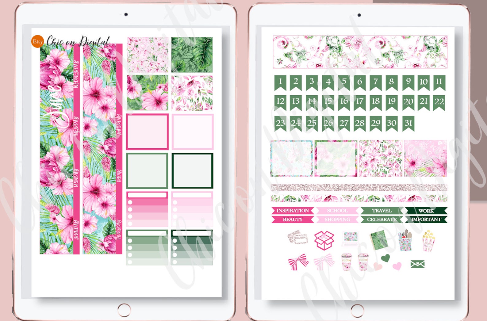 JUNE MONTHLY Digital Stickers Summer Goodnotes Stickers June | Etsy