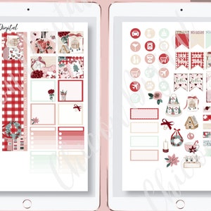 DECEMBER MONTHLY KIT Digital Stickers, December Goodnotes Stickers ...