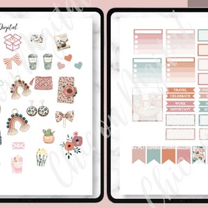 JUNE MONTHLY Digital Stickers, Summer Goodnotes Stickers, June ...