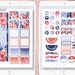JULY MONTHLY KIT Digital Stickers, July 4th Goodnotes Planner Stickers ...