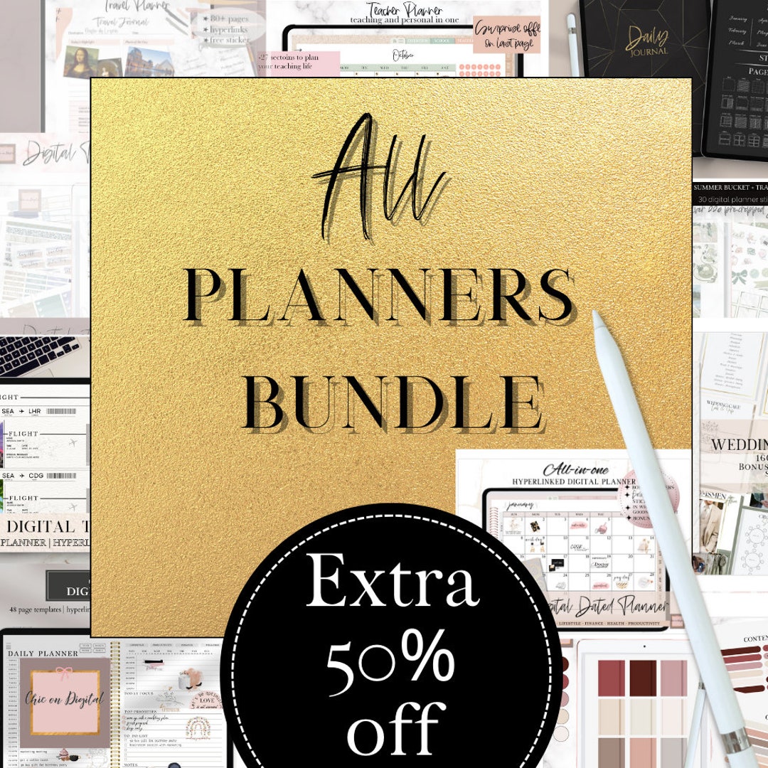 All Planners Bundle, 2024 Planner, Undated Planners, Budget Planners ...