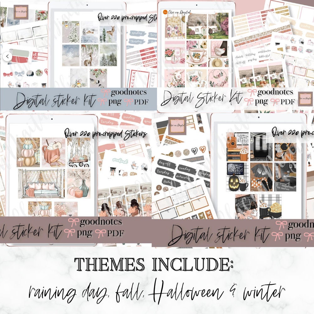 5000+ Digital Stickers Goodnotes Bundle, Whole Shop Bundle, New Year ...