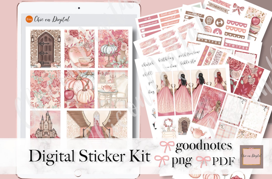 FALL GOODNOTES PLANNER Stickers, Digital Planner Stickers Goodnotes ...