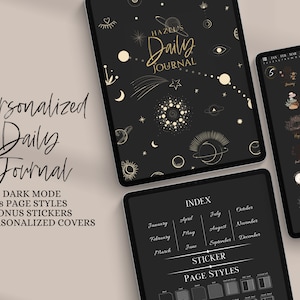 PERSONALIZED DIGITAL Journal, Digital Notebook, Digital Diary for Ipad ...