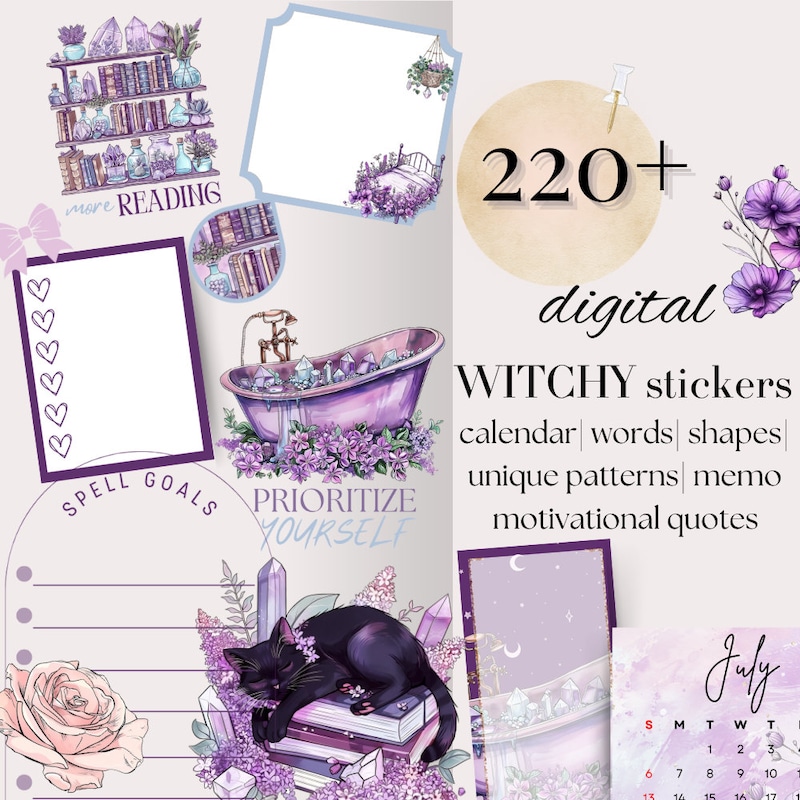 Witch Gothic Sticker - Etsy