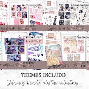 5000+ Digital Stickers Goodnotes Bundle, Whole Shop Bundle, New Year ...