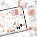 Aesthetic DIGITAL STICKERS, Digital Quote Stickers, Neutral Boho ...