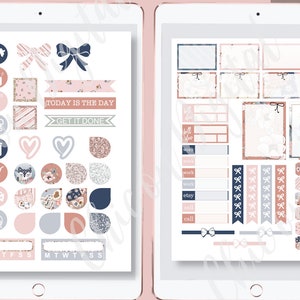 BOOK GOODNOTES WEEKLY Stickers, Coffee Goodnotes Stickers, Digital ...