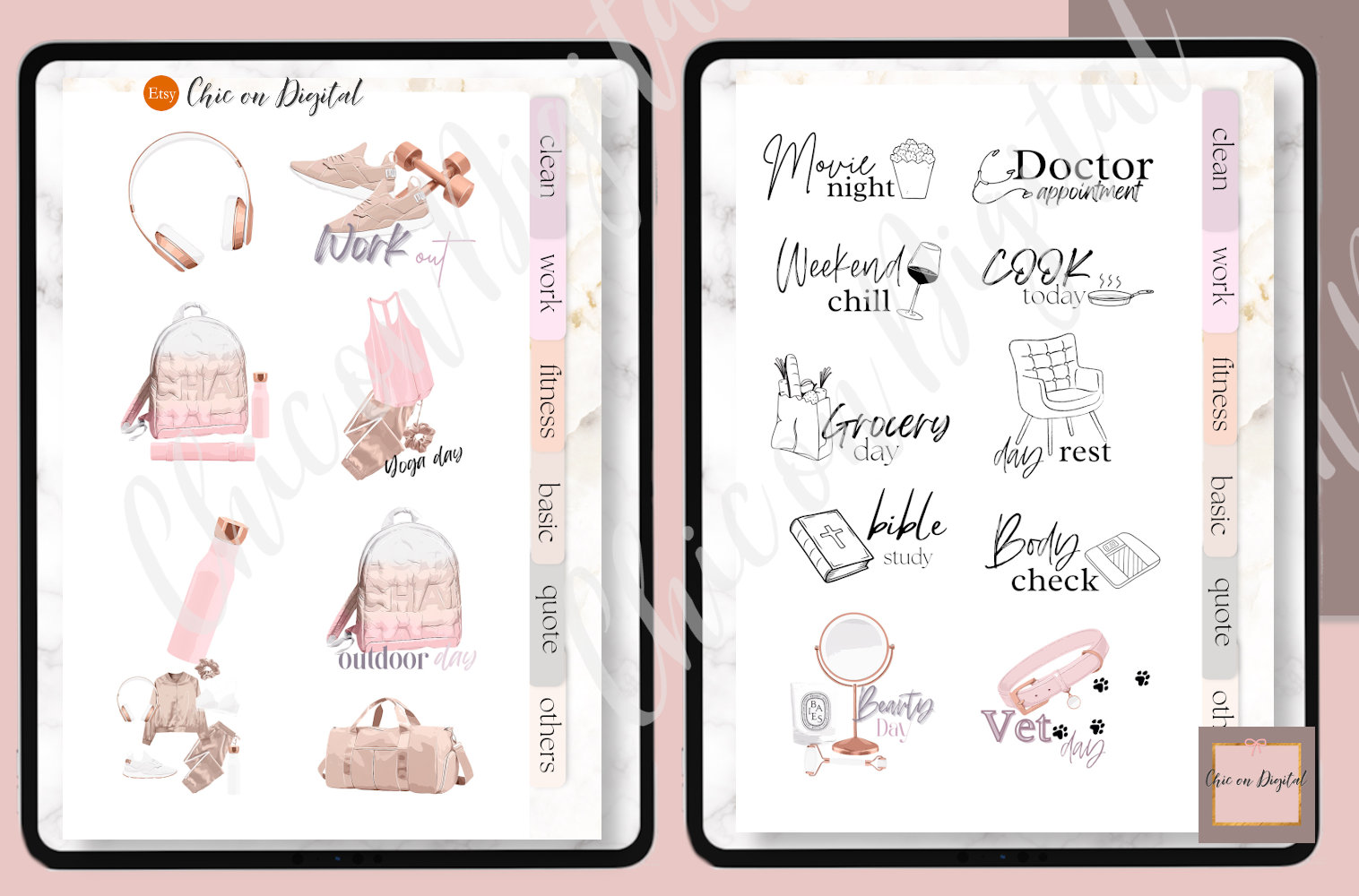 Starter Digital Sticker Kit, DAILY PLANNING GOODNOTES Stickers, Daily ...