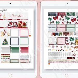 DECEMBER MONTHLY KIT Digital Stickers, December Goodnotes Stickers ...