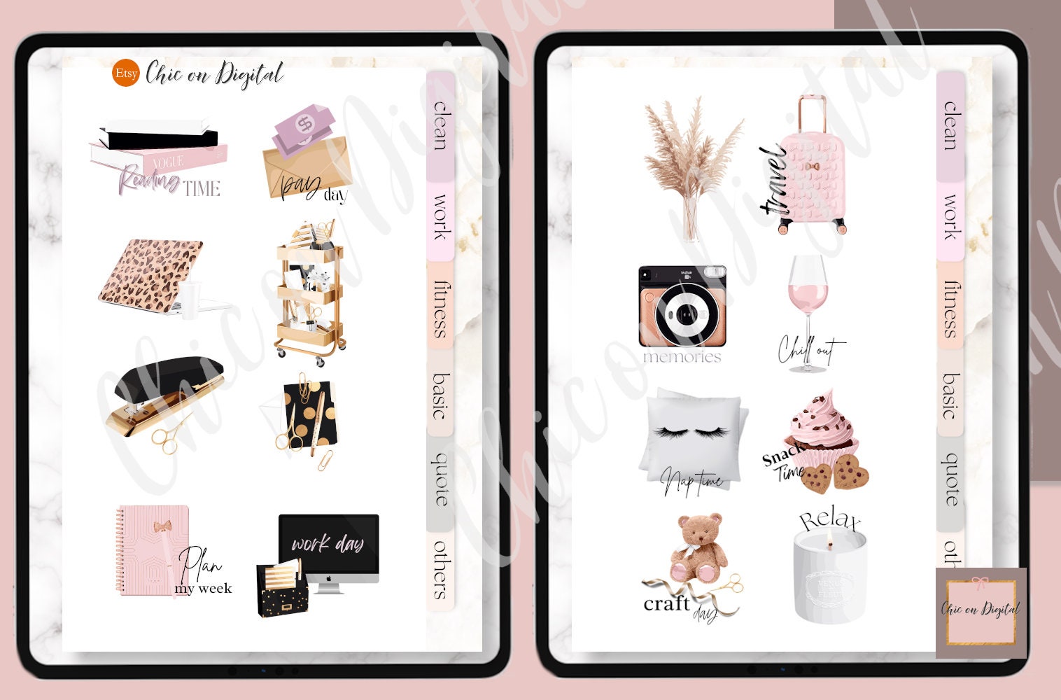 Starter Digital Sticker Kit DAILY PLANNING GOODNOTES - Etsy