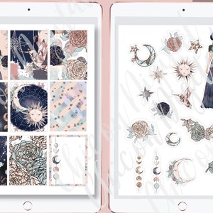 GALAXY GOODNOTES STICKERS, Day and Night Digital Stickers, Stars ...