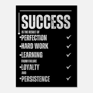Motivational success Poster - Etsy