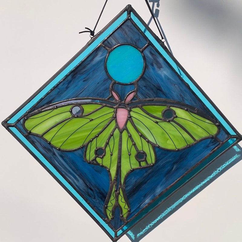 Stained Glass Moth - Etsy