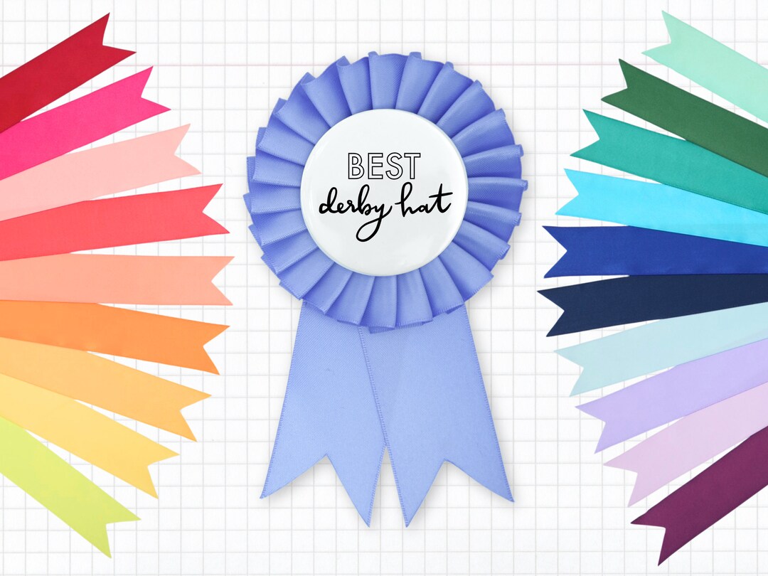 Best Derby Hat Satin Award Ribbon - Etsy
