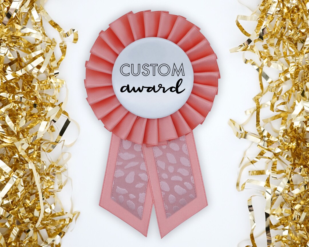 CUSTOM Satin Award Ribbon Personalized Limited Edition Style - Etsy
