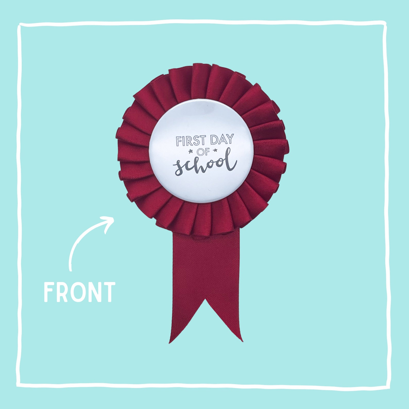 First Day of School Satin Award Ribbon - Etsy