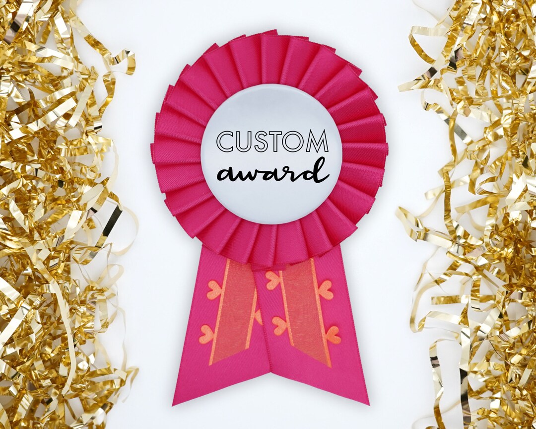 CUSTOM Satin Award Ribbon Personalized Limited Edition Style - Etsy