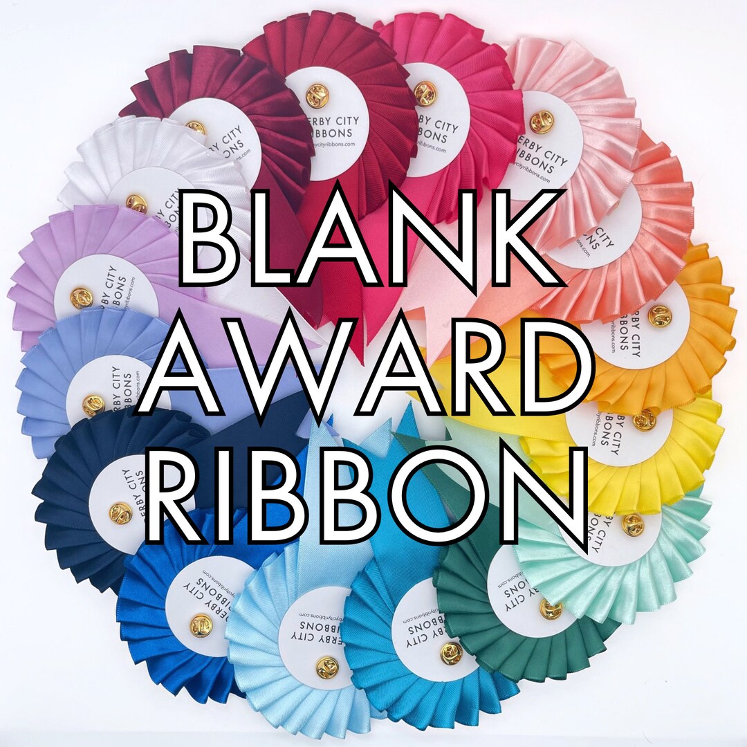 BLANK Satin Award Ribbon - Etsy