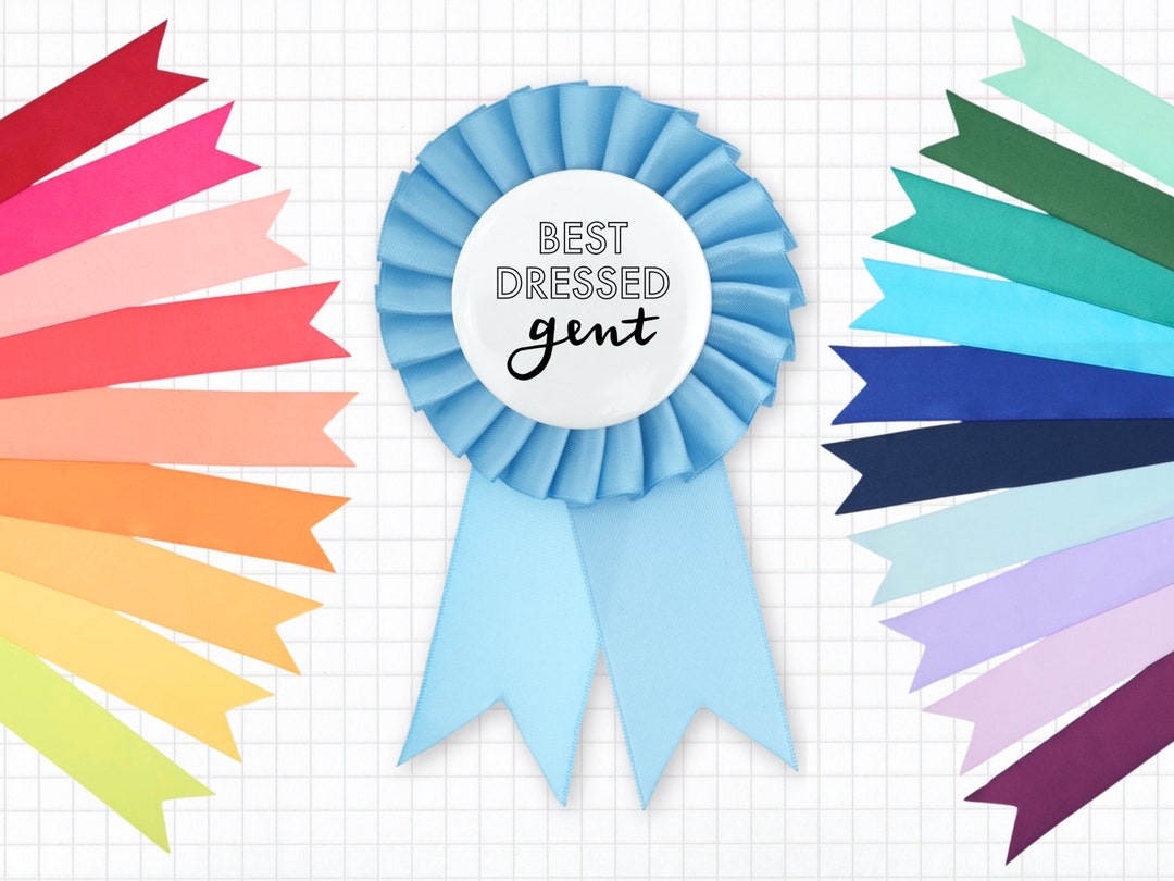 Best Dressed Gent Satin Award Ribbon - Etsy