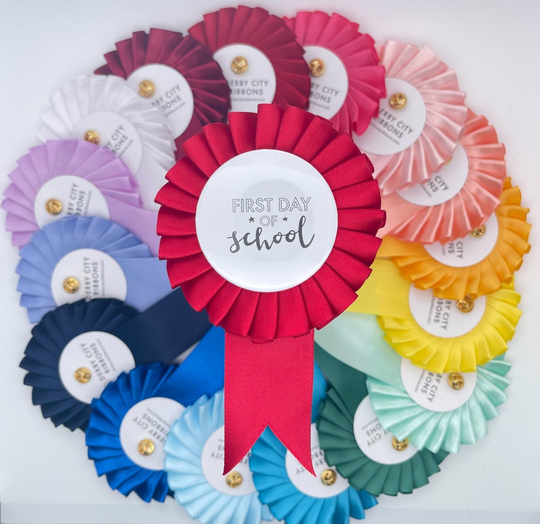First Day of School Satin Award Ribbon - Etsy