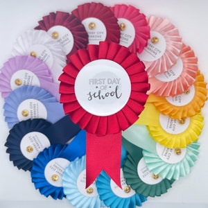 First Day of School Satin Award Ribbon - Etsy