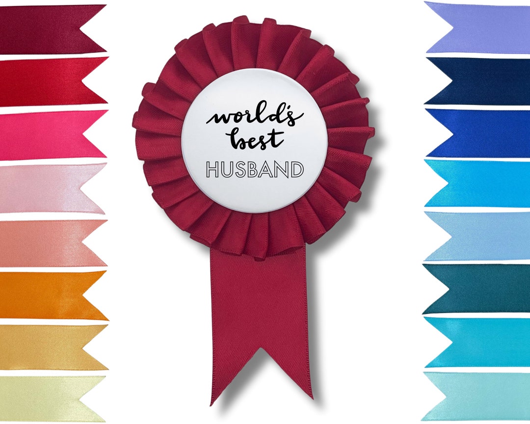 World's Best Husband Satin Award Ribbon - Etsy