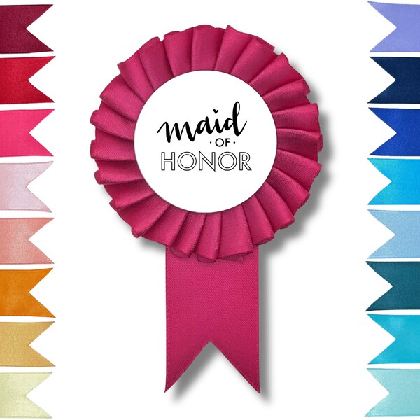 Maid of Honor Badge - Etsy