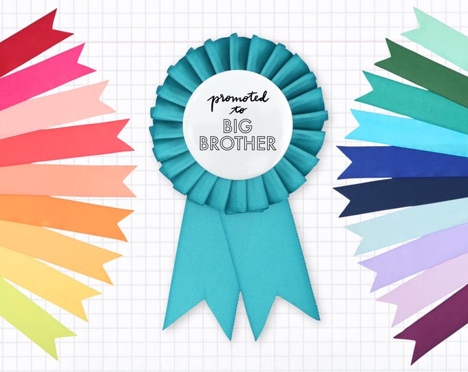 Promoted to Big Brother Satin Award Ribbon - Etsy