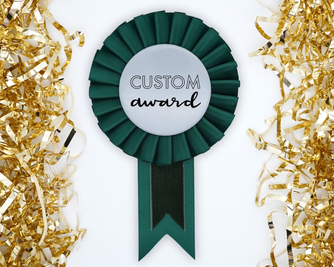 CUSTOM Satin Award Ribbon Personalized Limited Edition Style - Etsy ...