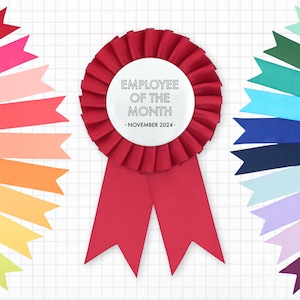 Employee of the Month (dated and Undated) Satin Award Ribbon - Etsy