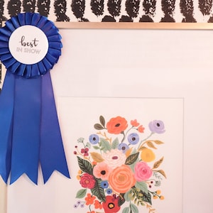 CUSTOM Satin Award Ribbon - Long Triple Tail - Etsy