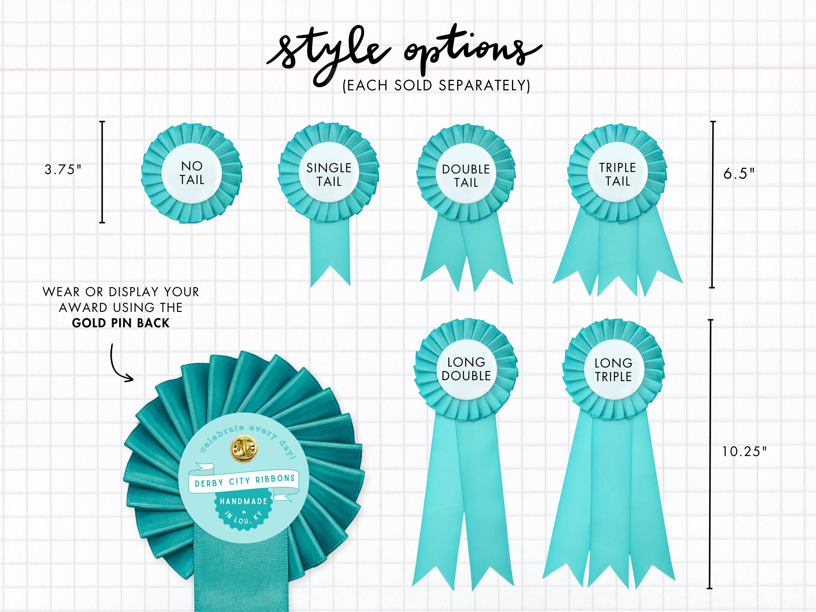 CUSTOM Satin Award Ribbon - Long Triple Tail - Etsy