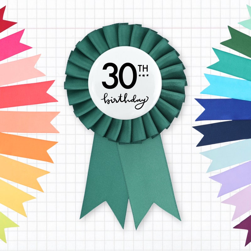 30th Birthday Badge - Etsy UK