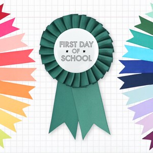 First Day of School Satin Award Ribbon - Etsy