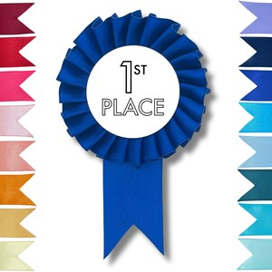 1st Place Satin Award Ribbon - Etsy