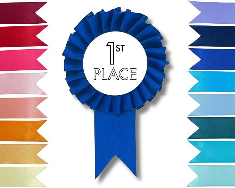 1st Place Satin Award Ribbon - Etsy