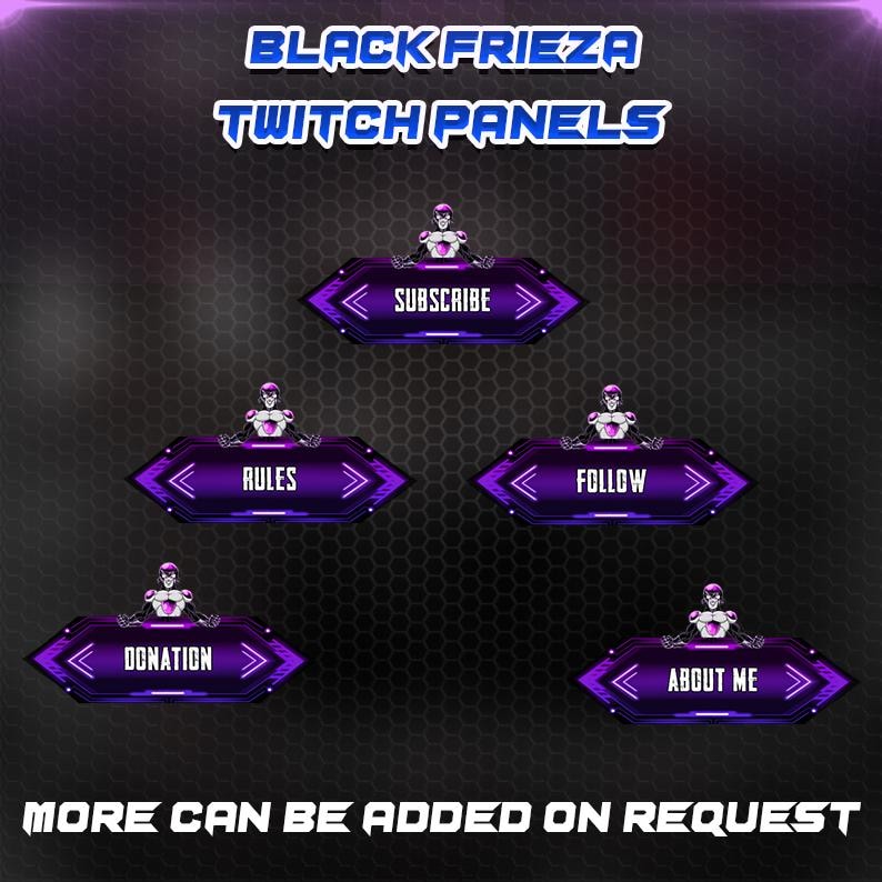 Stream Overlay + Twitch Panels / Dragon Ball Z Layout / Customize ...