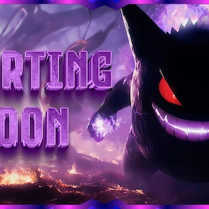 Stream Overlay + Twitch Panels / Pokémon Layout / Customize / Gengar ...
