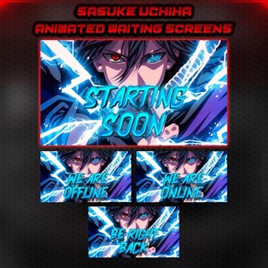 Stream Overlay + Twitch Panels / Sasuke Uchiha / Customize / Mangekyo ...