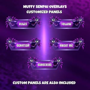 Stream Overlay + Twitch Panels / Pokémon Layout / Customize / Gengar ...