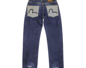 EVISU No.2 Lot 2007 Buckle Back Jeans #1315 - Etsy EVISU No.2 Lot 2007 Buckle Back Jeans #1315 - Etsy