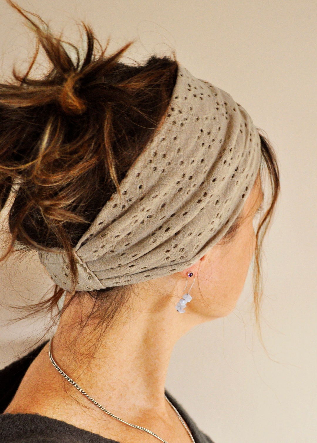 Embroidered Gentle Stretch Headbands - Wide Soft Stretchy Headbands ...