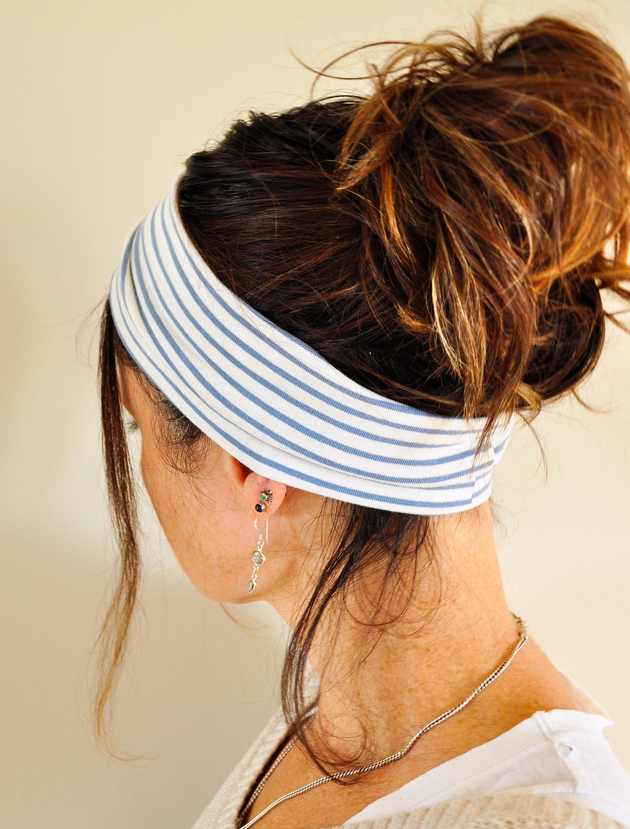 Stretchy Striped Headbands * 6 Colours * Stripy Stretch Headband ...