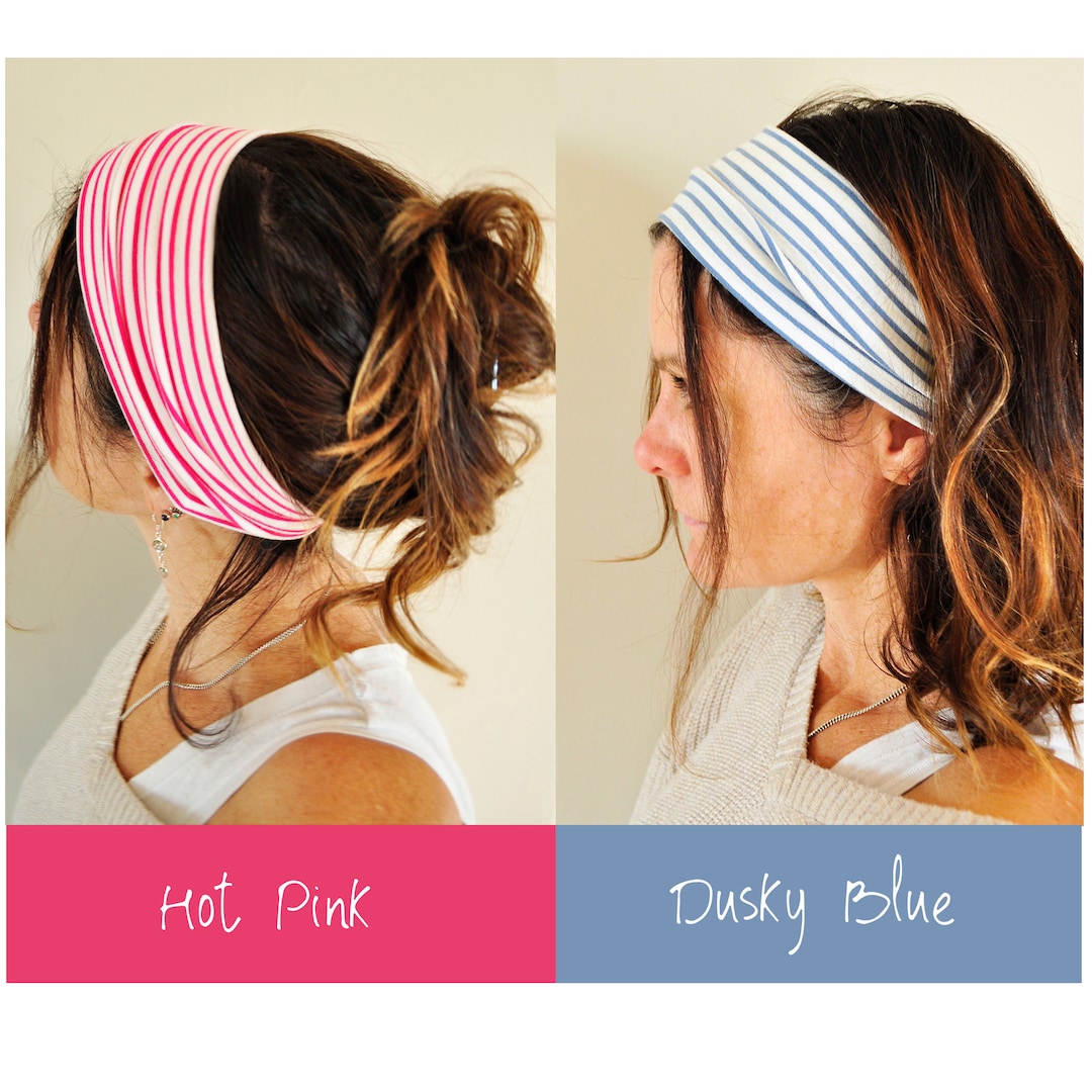 Stretchy Striped Headbands 6 Colours Stripy Stretch Headband Stripy ...