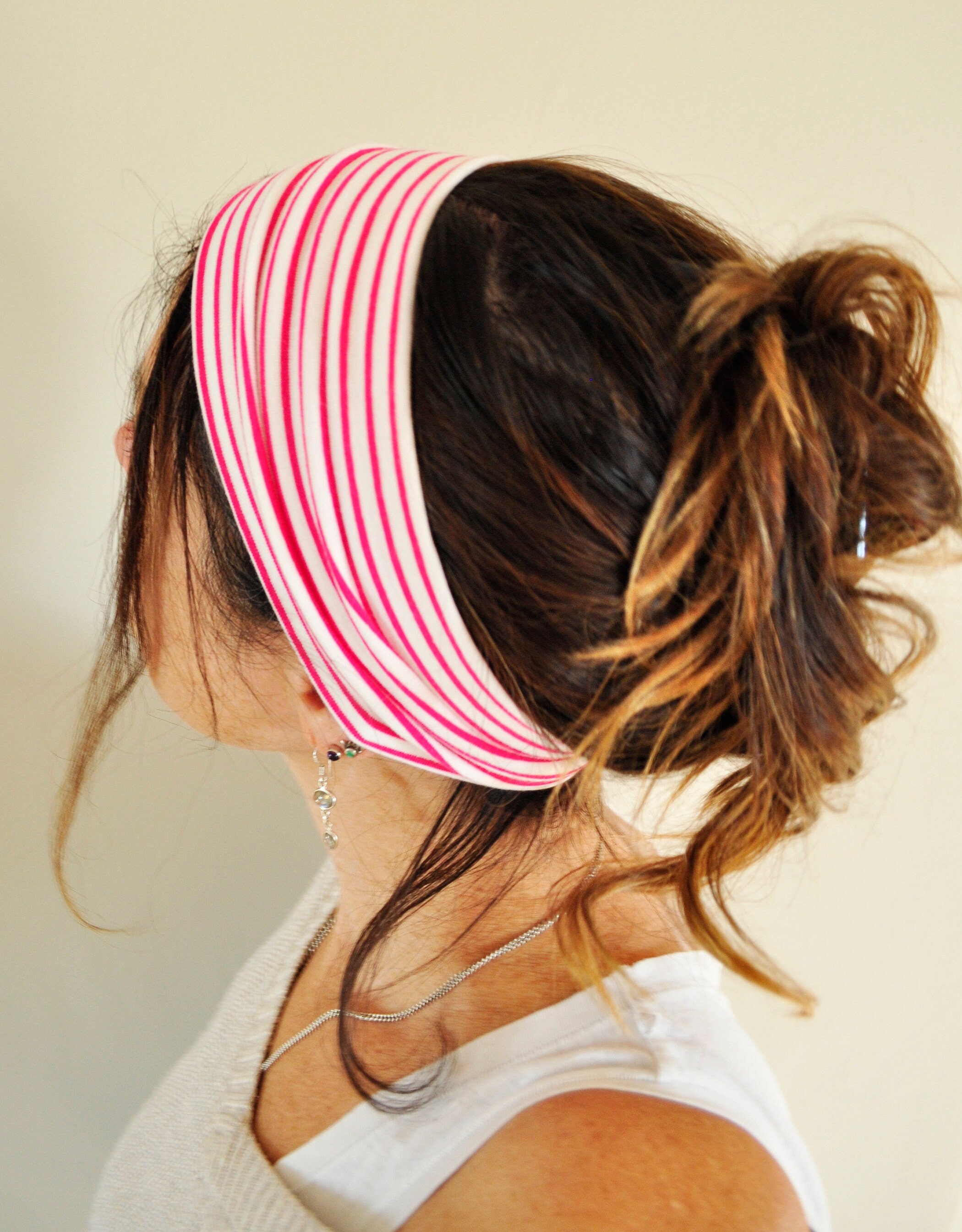 Stretchy Striped Headbands * 6 Colours * Stripy Stretch Headband ...