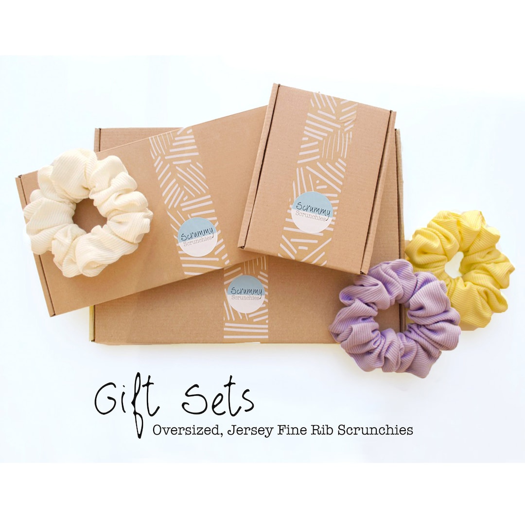 Oversized Scrunchies Gift Set * Birthday XL Scrunchies Set * Scrunchie ...